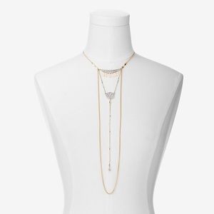 Express | Jewelry | Express Mixed Metals Layered Statement Necklace ...